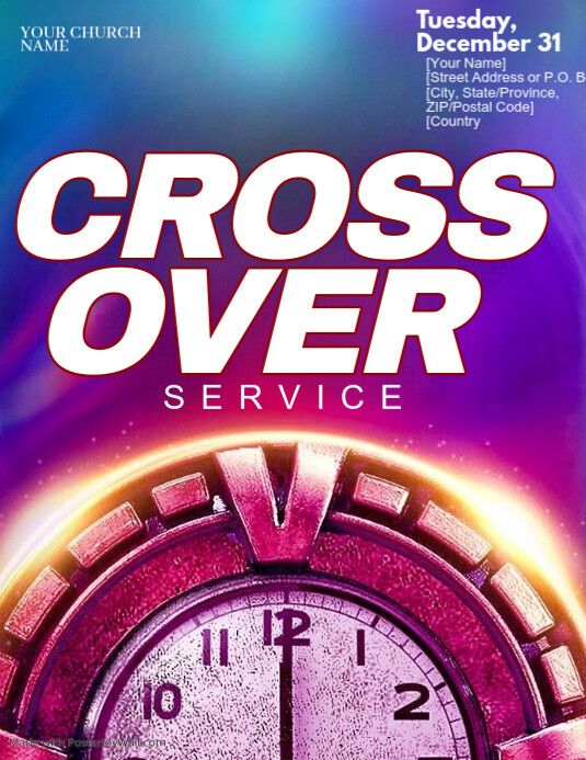 Copy of Cross over night | PosterMyWall