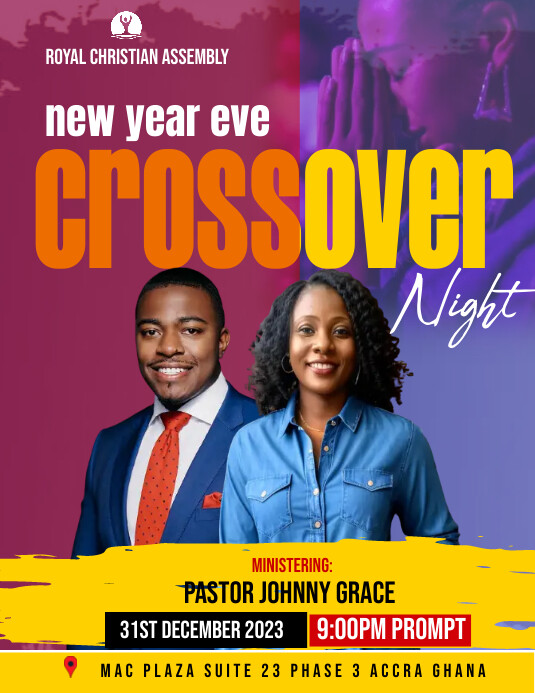 cross over night Template | PosterMyWall