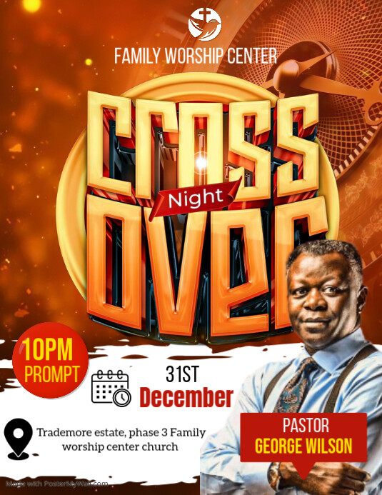 Copy of Cross over night | PosterMyWall