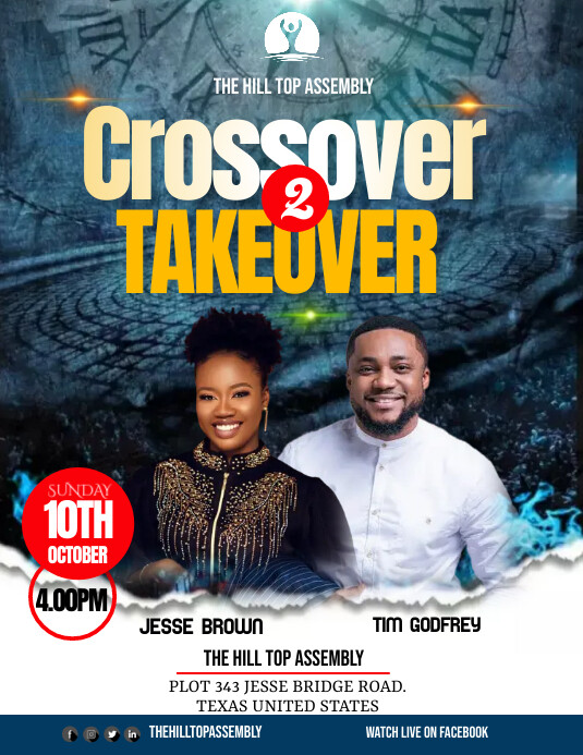 cross over night Template | PosterMyWall