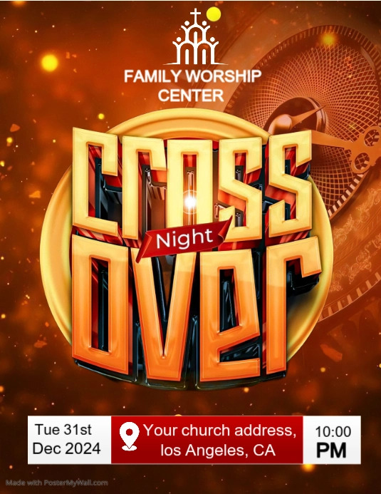 Cross over night Template | PosterMyWall