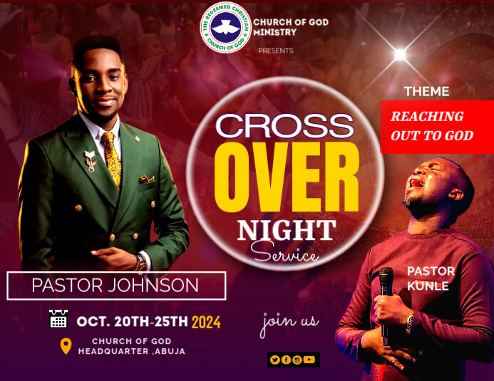 Copy of cross over night | PosterMyWall