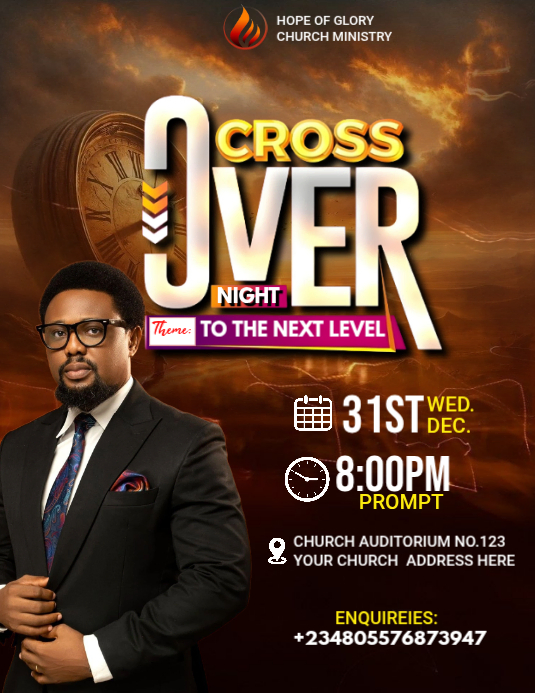CROSS OVER NIGHT FLYER Template | PosterMyWall