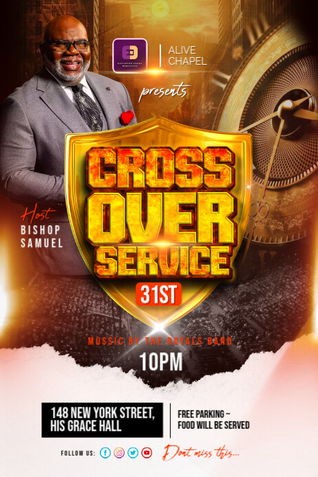 Copy of Cross Over Night Poster | PosterMyWall