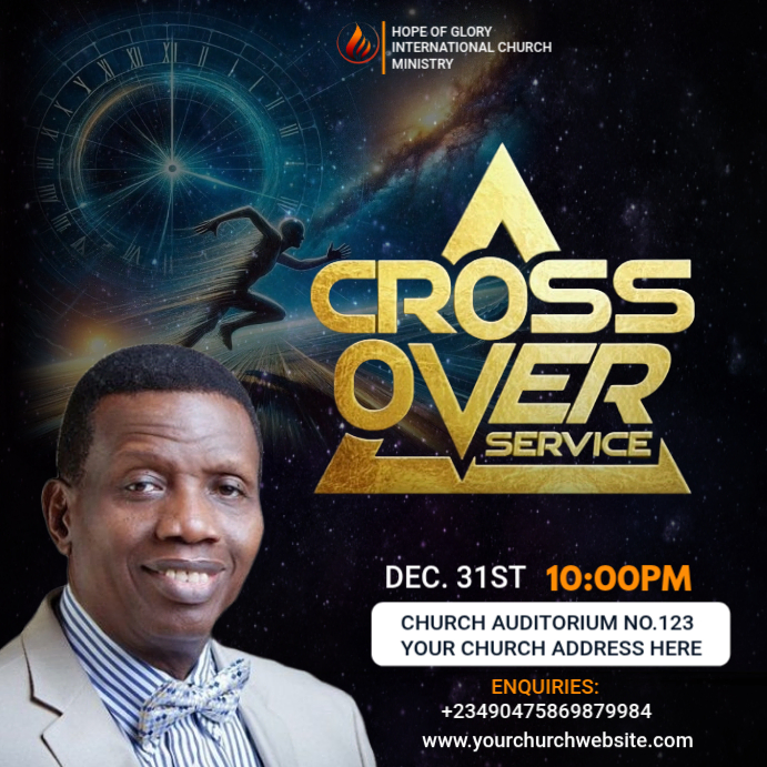 CROSS OVER NIGHT SERVICE Template | PosterMyWall