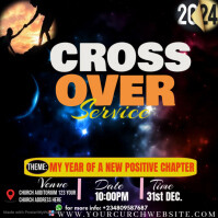 CROSS OVER NIGHT SERVICE Template | PosterMyWall