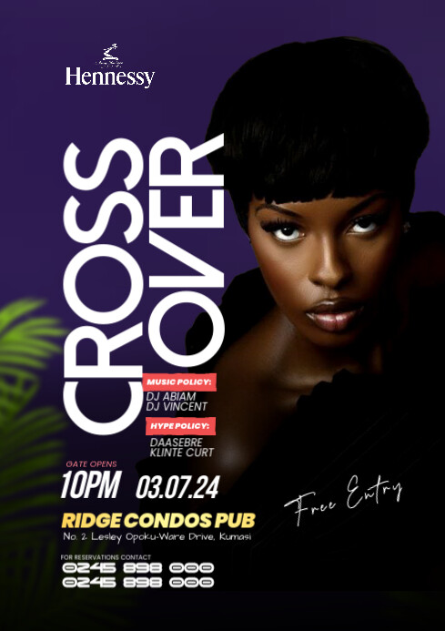 Copy of Cross Over Party Poster | PosterMyWall