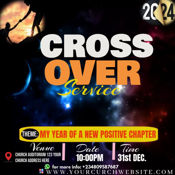 CROSS OVER SERVICE Templat | PosterMyWall