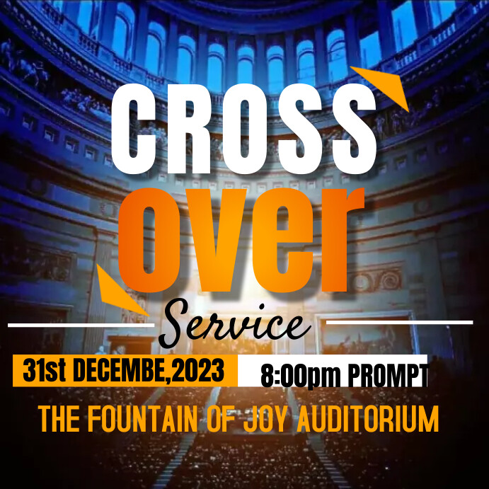 Cross over service Template | PosterMyWall