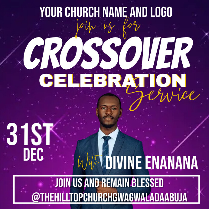 Plantilla de Cross over service | PosterMyWall