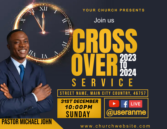 Plantilla de Cross over service flyer | PosterMyWall