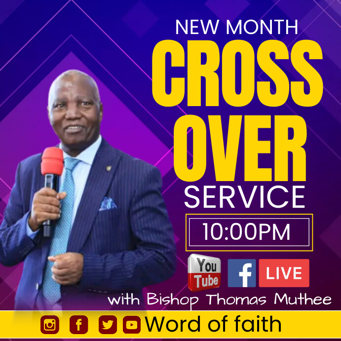 CROSS OVER SERVICE FLYER Template | PosterMyWall