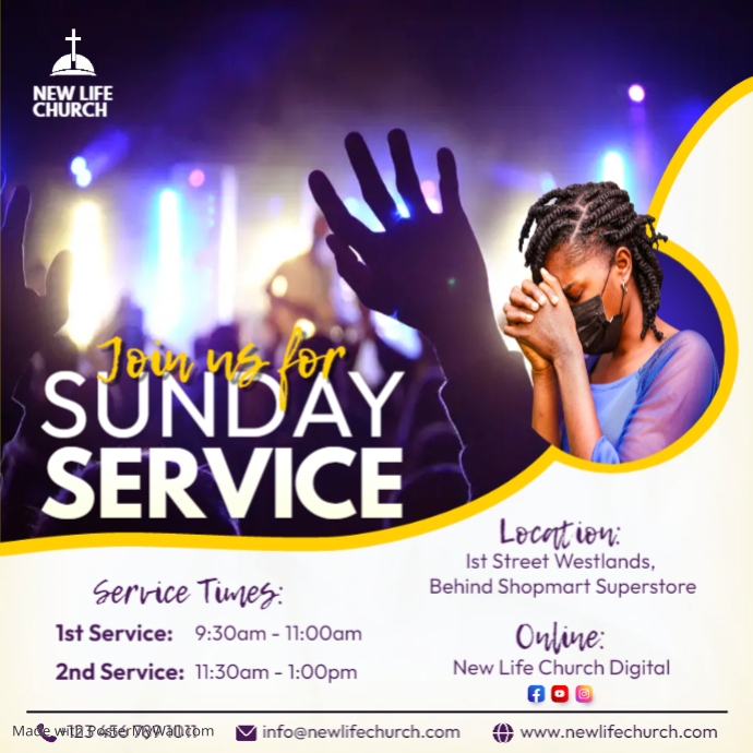 Cross over service flyer design Template | PosterMyWall