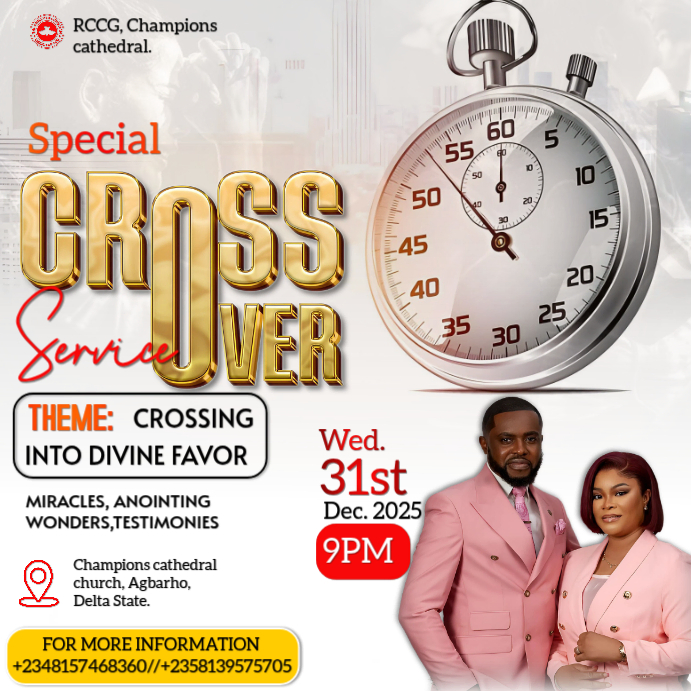 Cross over service flyer Template | PosterMyWall