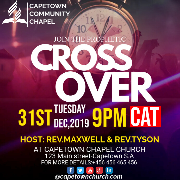 Copy of cross over service flyer template (1) | PosterMyWall