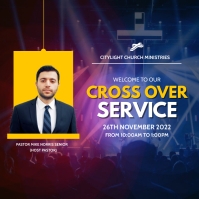 cross over service flyer template | PosterMyWall