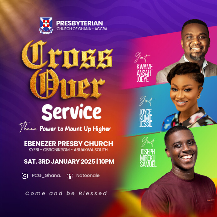 Cross Over Service Poster Design | PosterMyWall