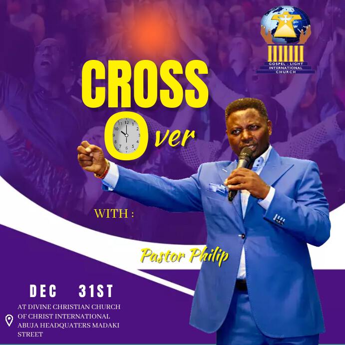 CROSS OVER TEMPLATE (1) | PosterMyWall