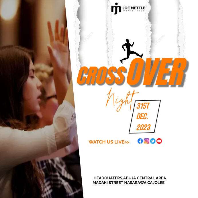 Plantilla de CROSS OVER TEMPLATE | PosterMyWall