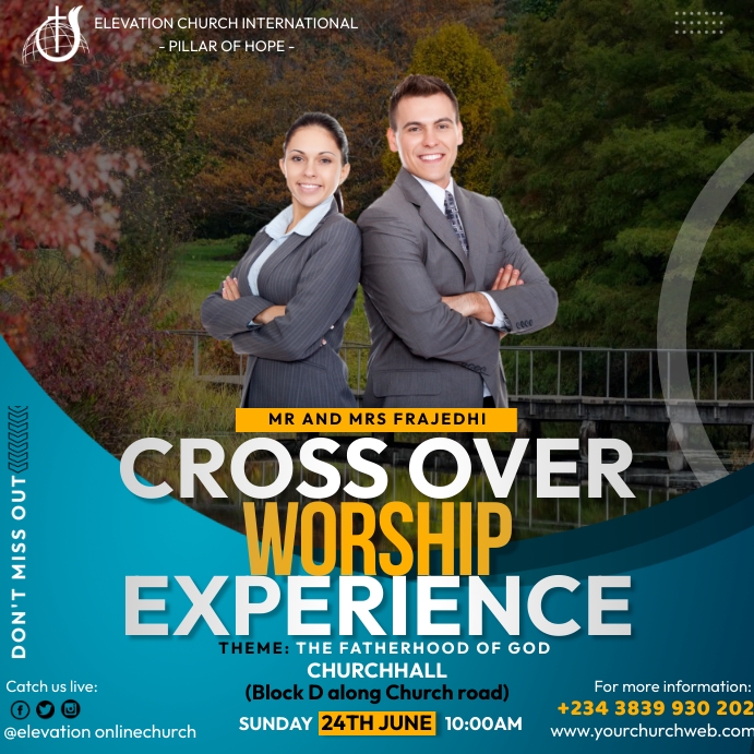 Cross over worship experience Template | PosterMyWall