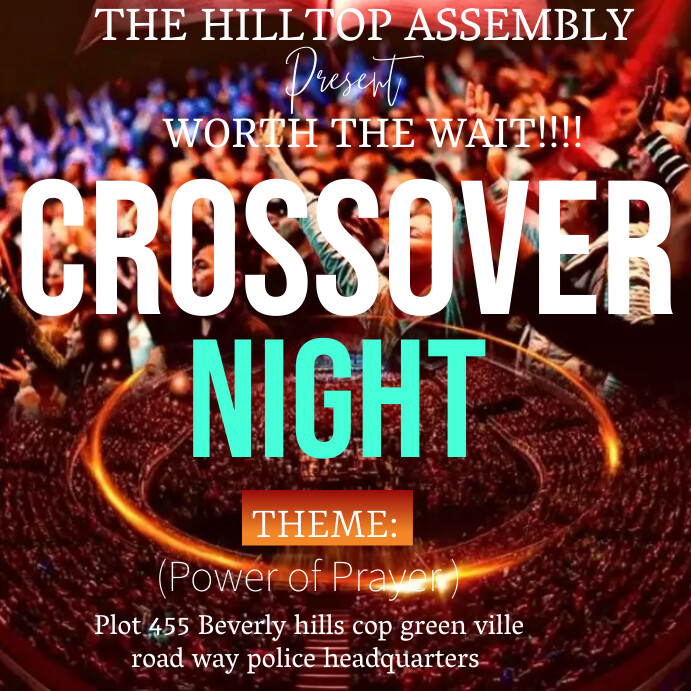 Plantilla de Cross overnight | PosterMyWall