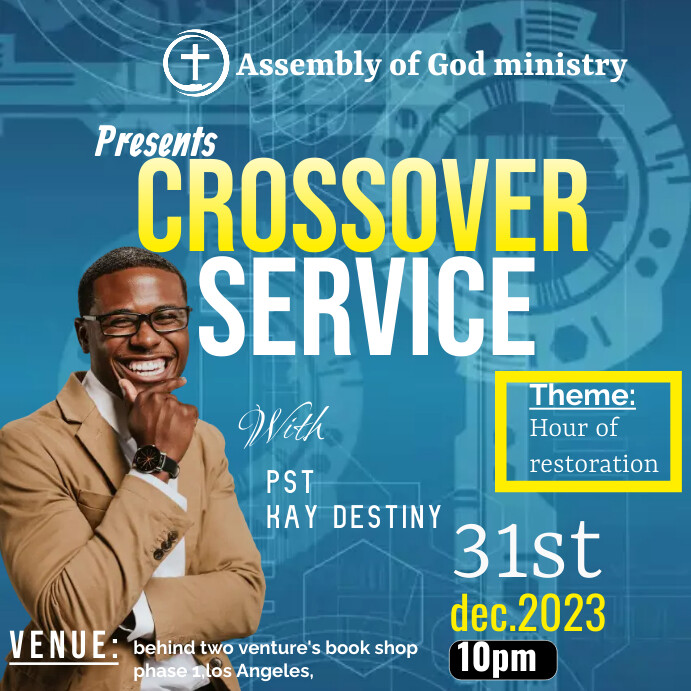 Cross overnight Template | PosterMyWall