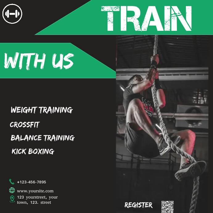 CrossFit training Template | PosterMyWall