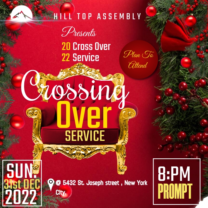 Crossing over service Template | PosterMyWall