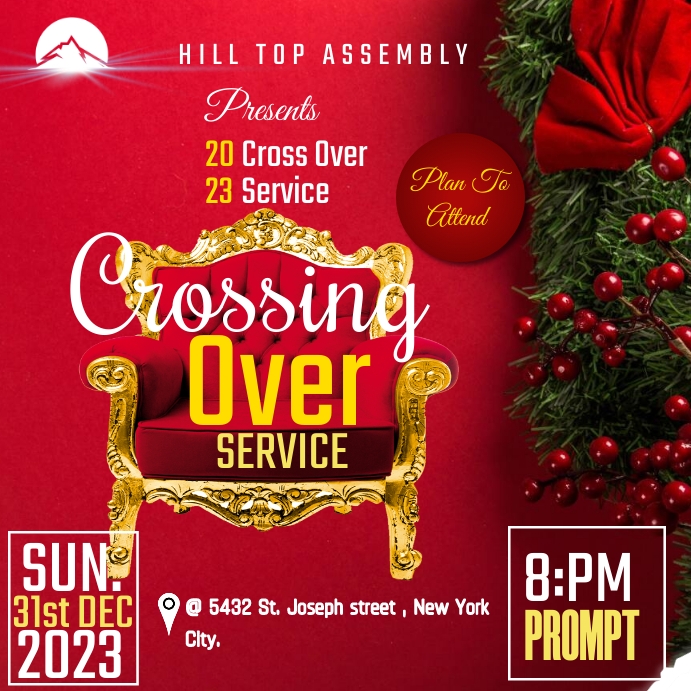 Crossing over service Template | PosterMyWall