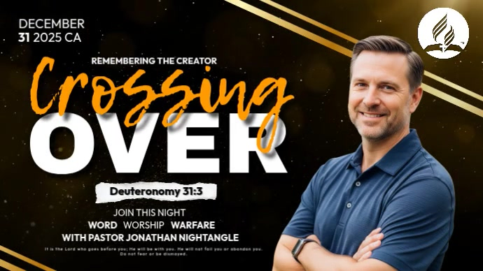 Copy of Crossing Over Service New Year | PosterMyWall