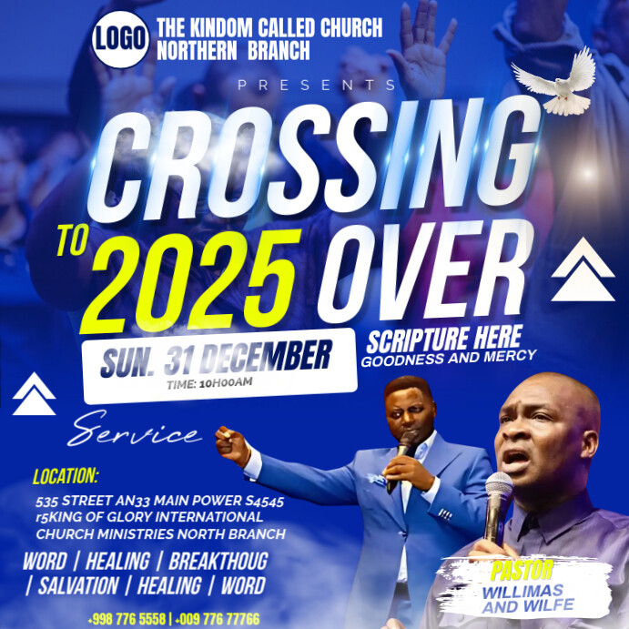 Copy of Crossing over to 2025 template | PosterMyWall