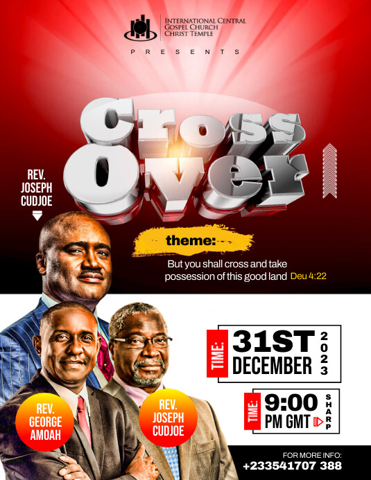 Crossover, 31st Night Church Flyer Template | PosterMyWall