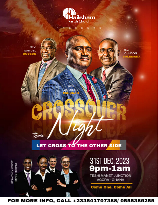 Copy of Crossover, 31st Night Church Flyer Template | PosterMyWall