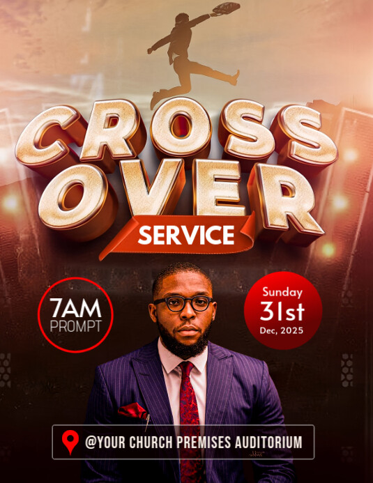 crossover church flyer | PosterMyWall