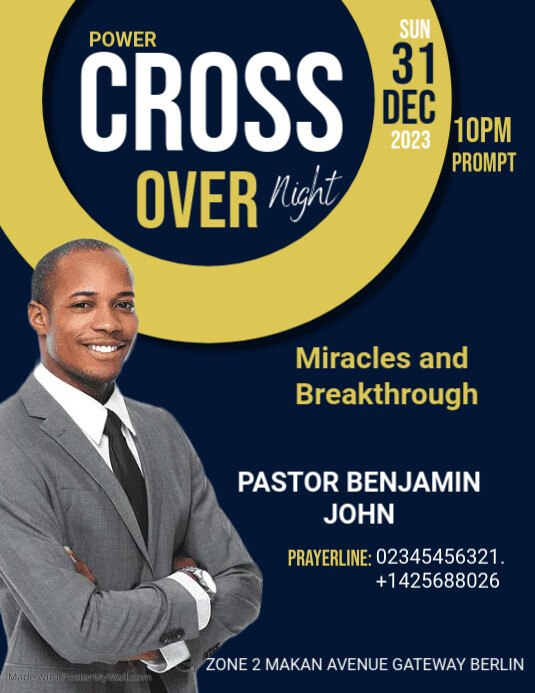Crossover Church flyer Template | PosterMyWall
