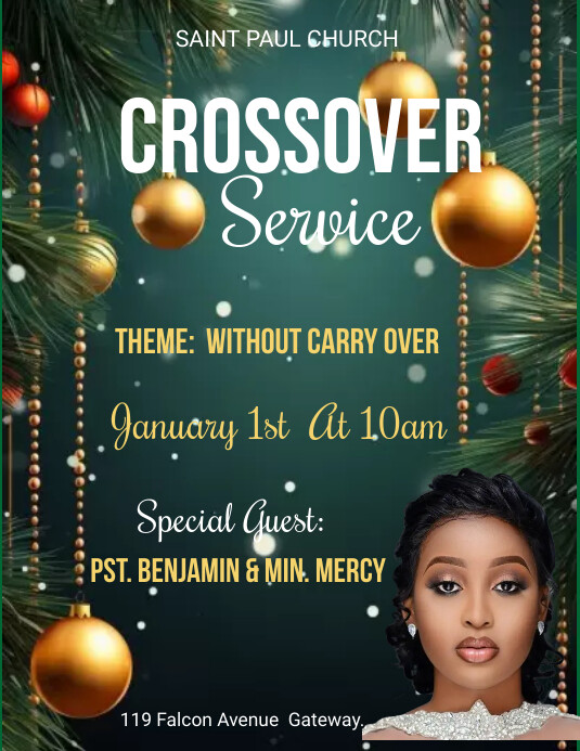 Crossover Church flyer Template | PosterMyWall