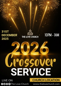 Crossover Church service Template | PosterMyWall