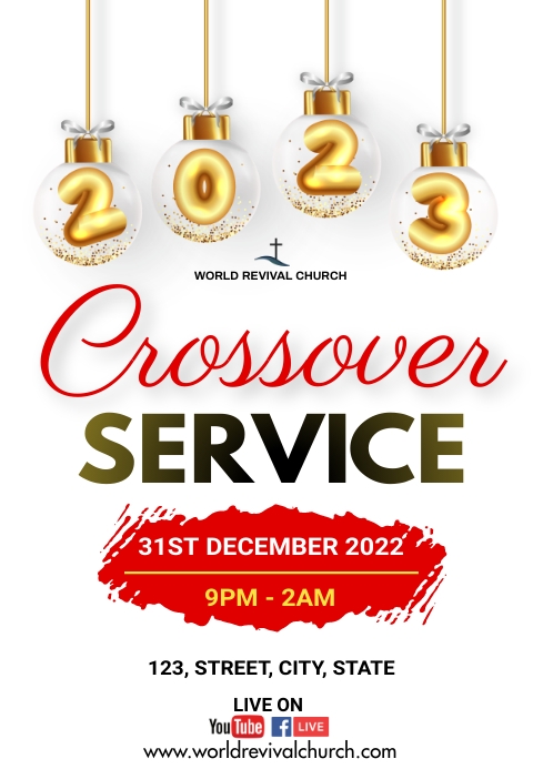Crossover Church service Template | PosterMyWall