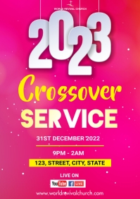 Crossover Church service Template | PosterMyWall