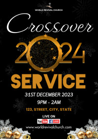 Crossover Church service Template | PosterMyWall
