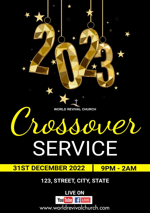 Copy of Crossover Church service | PosterMyWall