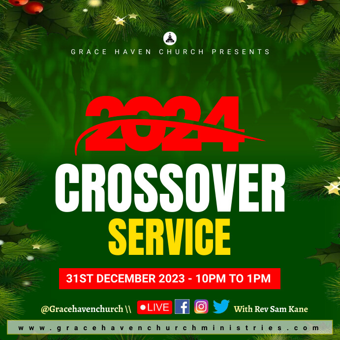 Plantilla de crossover church service poster | PosterMyWall