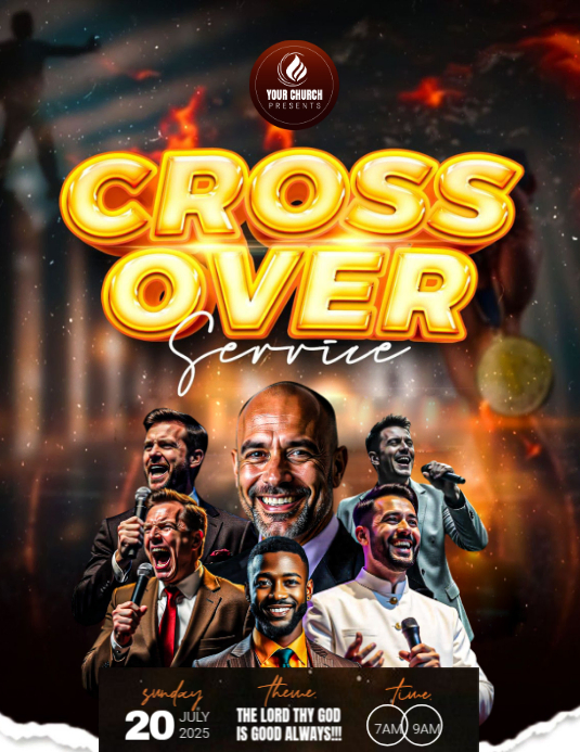 crossover flyer templaat | PosterMyWall