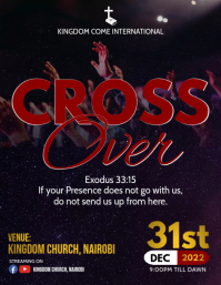 crossover church service flyer Template | PosterMyWall