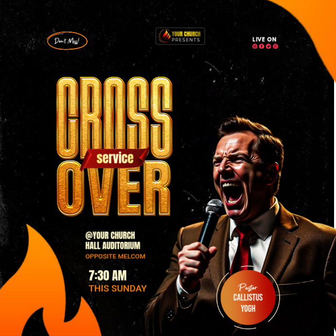 Crossover flyer Template | PosterMyWall