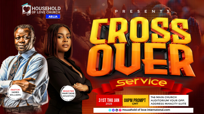 Copy of Crossover night church service | PosterMyWall
