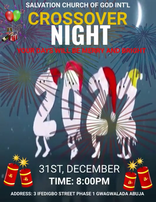 Plantilla de Cruzada Nocturna | PosterMyWall