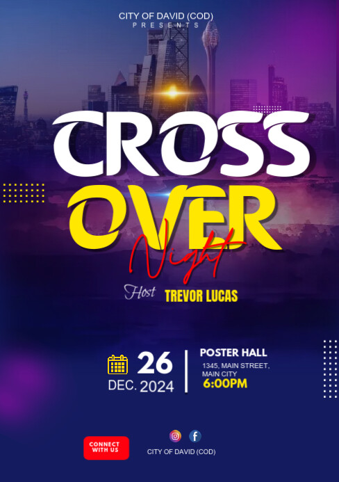 Copy of crossover night | PosterMyWall