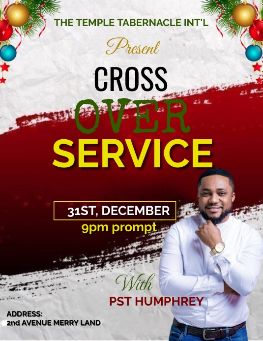 Plantilla de Cruzada Nocturna | PosterMyWall