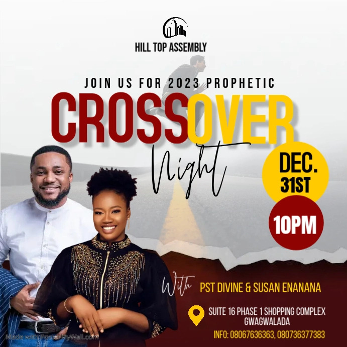 Crossover night Template | PosterMyWall